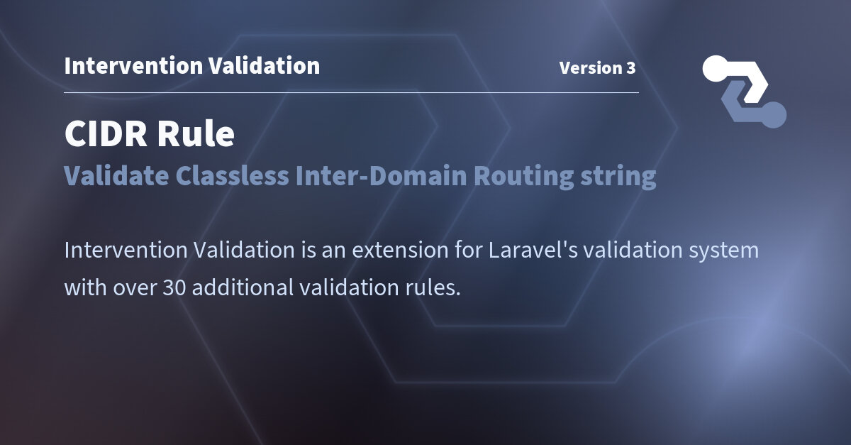 CIDR Rule | Intervention Validation v3 | intervention.io