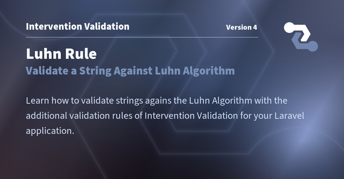 Luhn Rule | Intervention Validation v4 | intervention.io