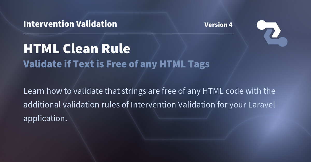 HTML Clean Rule | Intervention Validation v4 | intervention.io