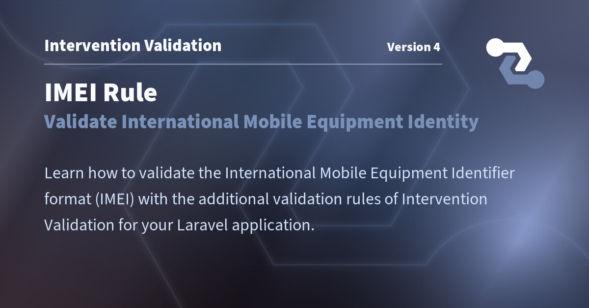 IMEI Rule | Intervention Validation v4 | intervention.io